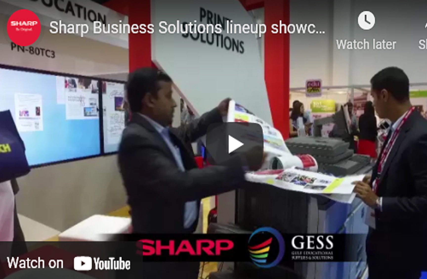 GESS 2016 - Gulf Education Supplies & Solutions - Sharp Middle East