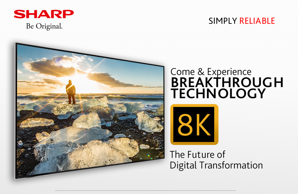 Sharp showcases the world’s first and award winning 8K technology ...